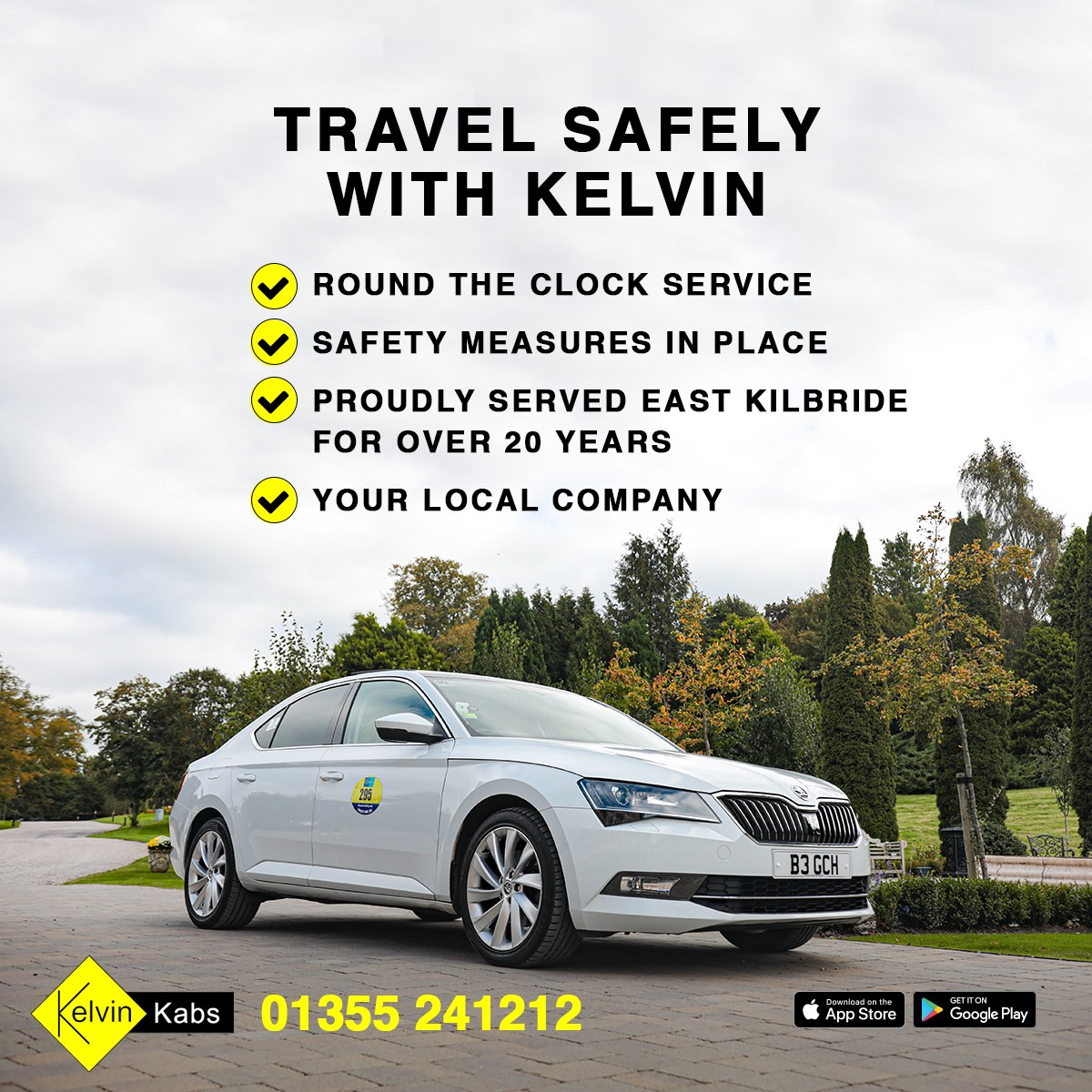 Kelvin Kabs Taxi Service | East Kilbride's No.1 Local Taxi firm